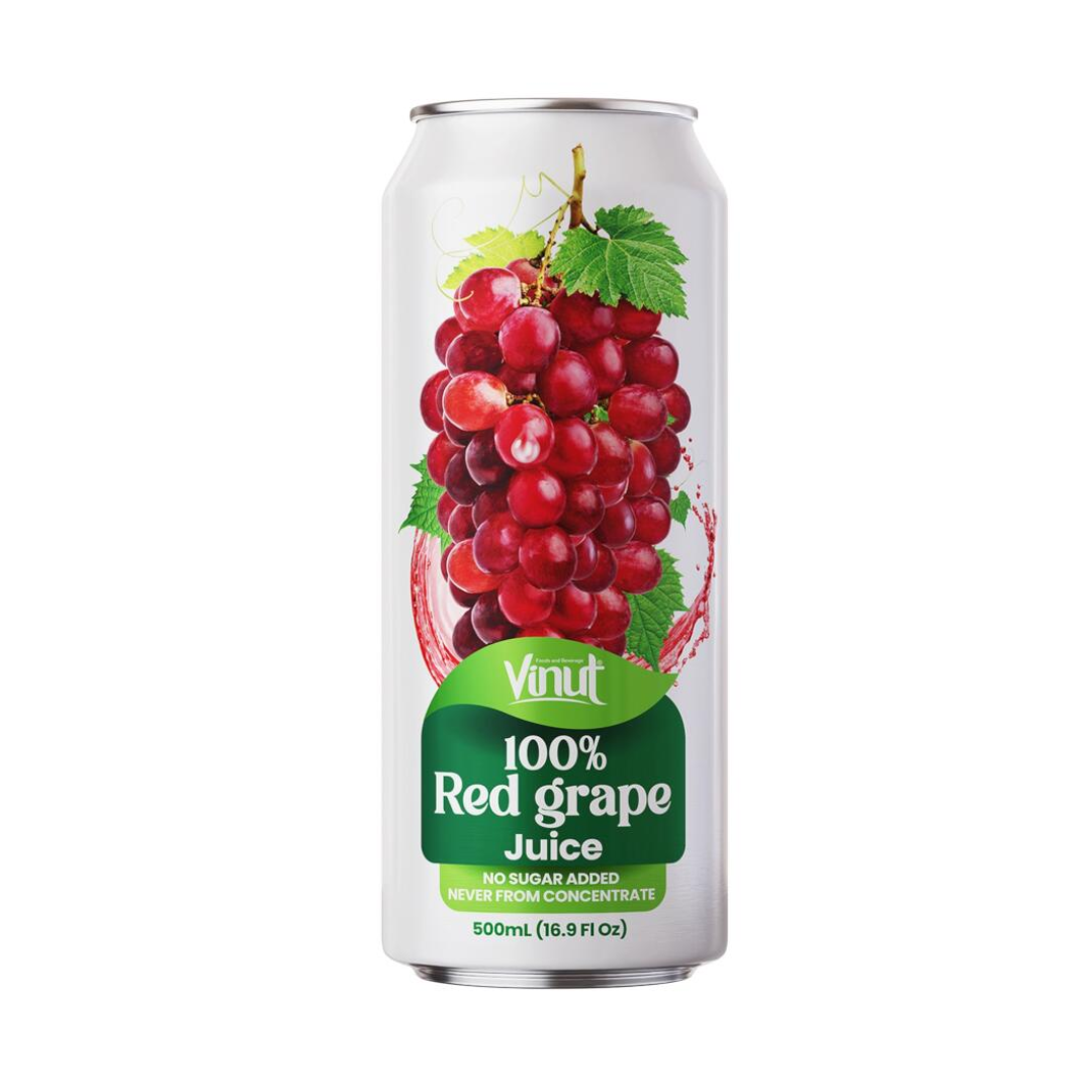 VINUT 100% Red Grape Juice CAN 500ML – Cosmetic & Living